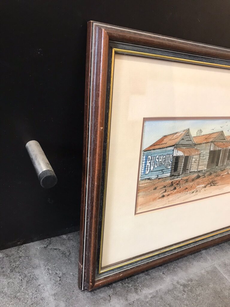 FRAMED TIM HALL BUSHELL'S WATERCOLOUR PAINTING - Happy Hockers